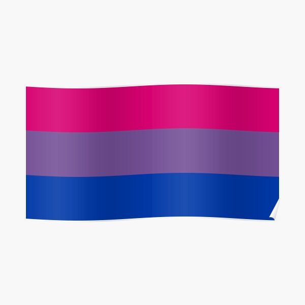 "Bi Flag" Poster by Tigercookie | Redbubble