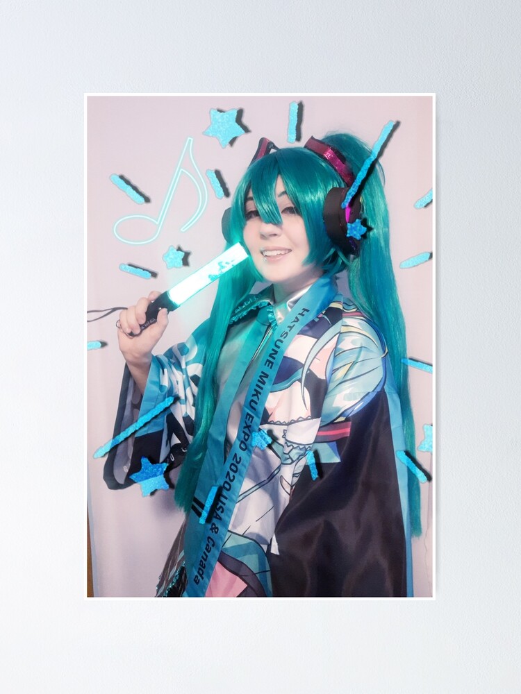 "Miku!" Poster by Courtney001 | Redbubble
