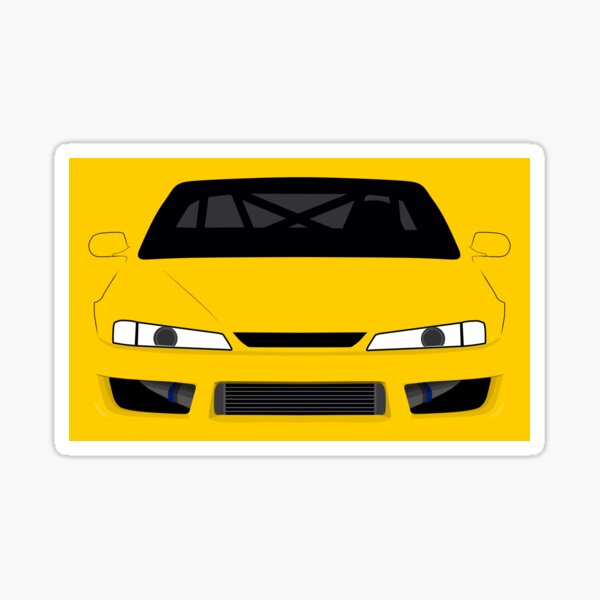 "Simple S14 front end" Sticker for Sale by ApexFibers | Redbubble