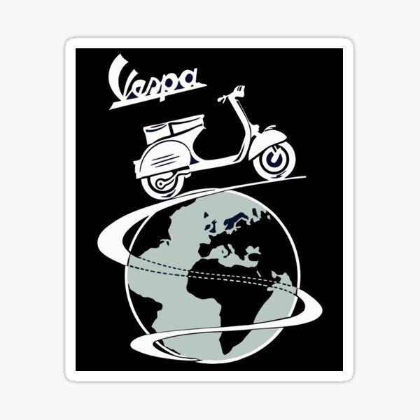Sticker: Vespa Vintage | Redbubble