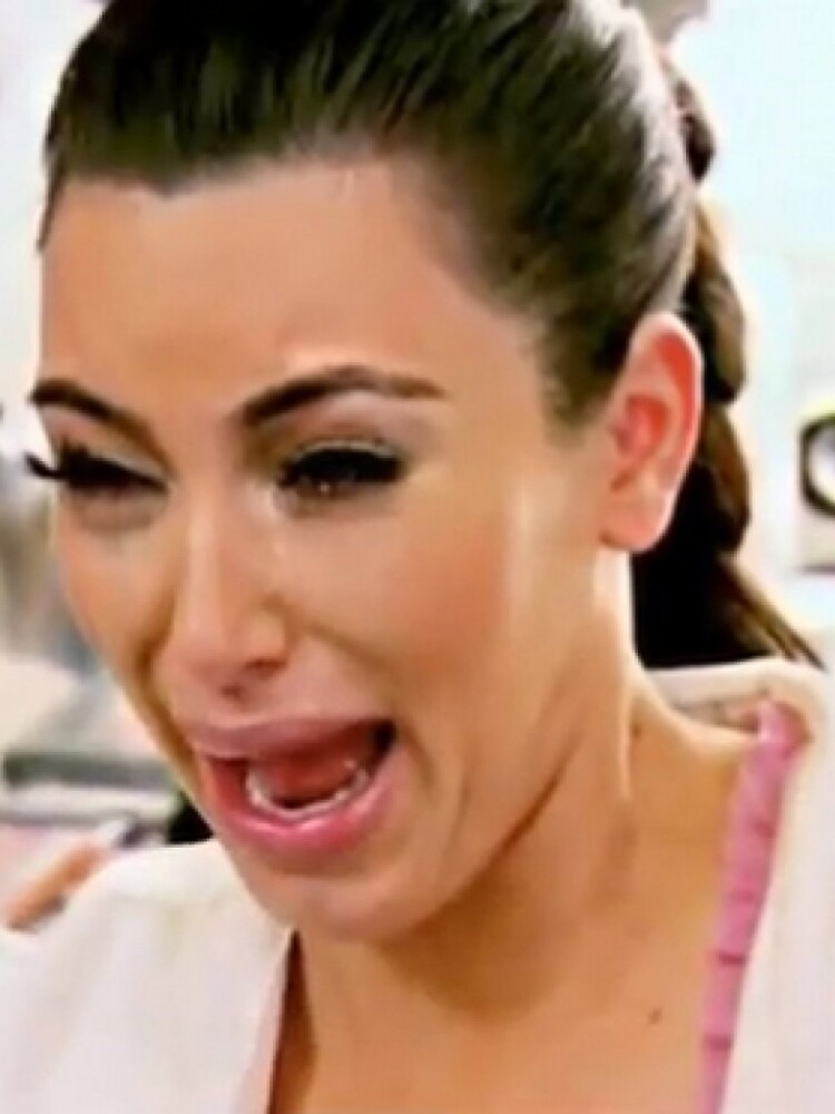 "kim crying" Sticker by iiwh0r3h3y | Redbubble