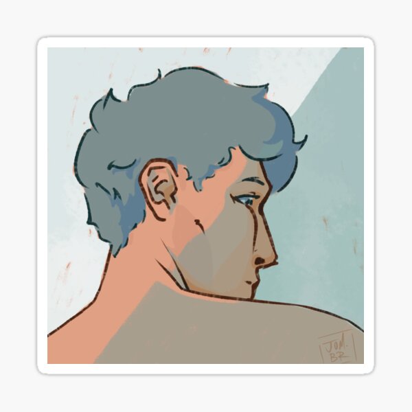 "Over the Shoulder" Sticker for Sale by JackOnMars | Redbubble