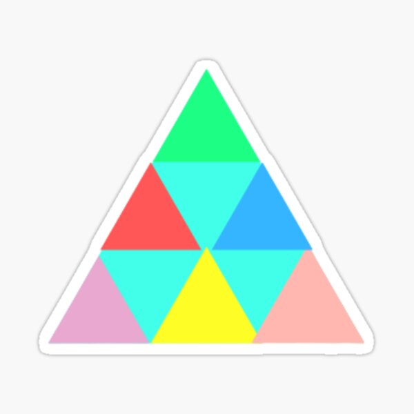 "rainbow pyramid" Sticker for Sale by Starryloona404 | Redbubble