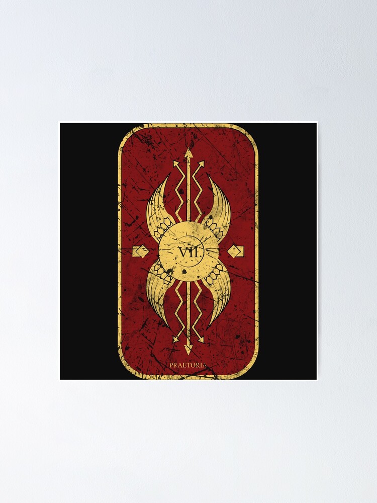 "Roman Empire Symbol Praetorian Shield" Poster for Sale by quark ...