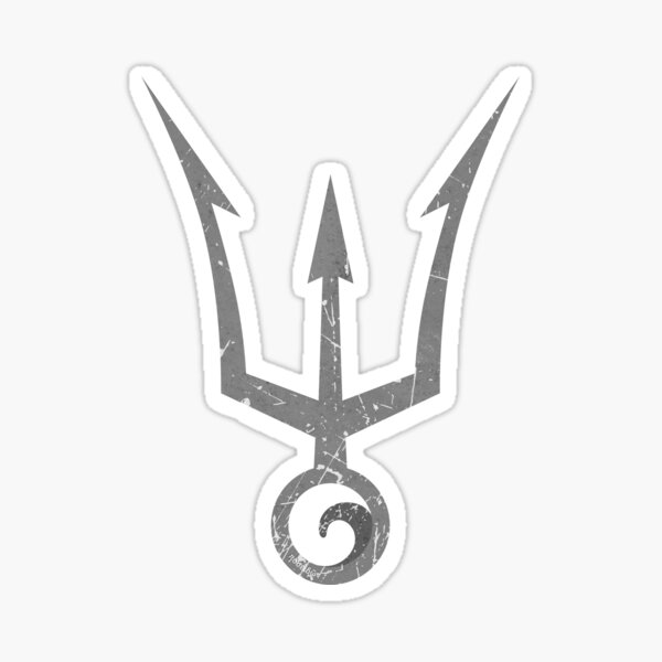 "Trident Poseidon Sign " Sticker for Sale by quark | Redbubble