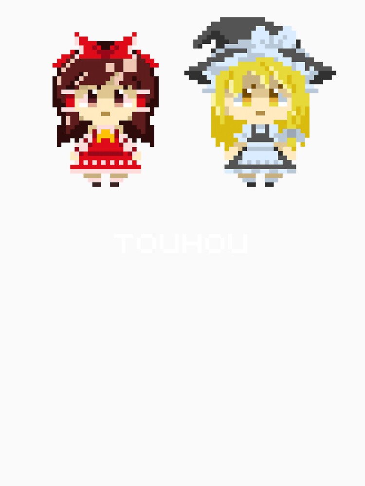 "Reimu Hakurei and Marisa Kirisame Pixels Tee" T-shirt for Sale by ...