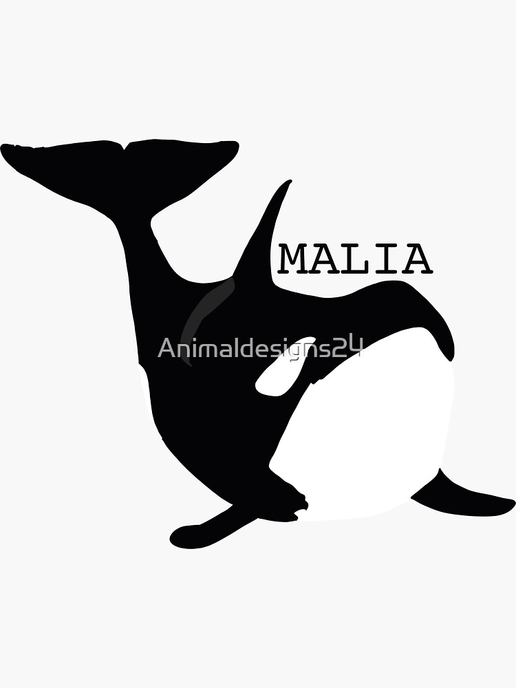 "MALIA the killer whale" Sticker for Sale by Animaldesigns24 | Redbubble