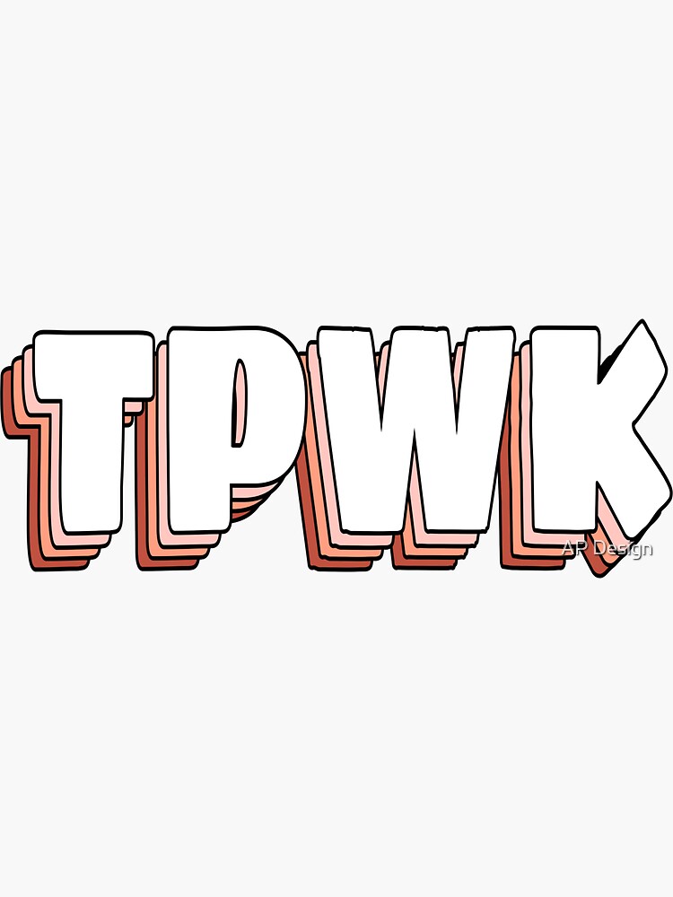 "TPWK" Sticker for Sale by patricemascardo | Redbubble