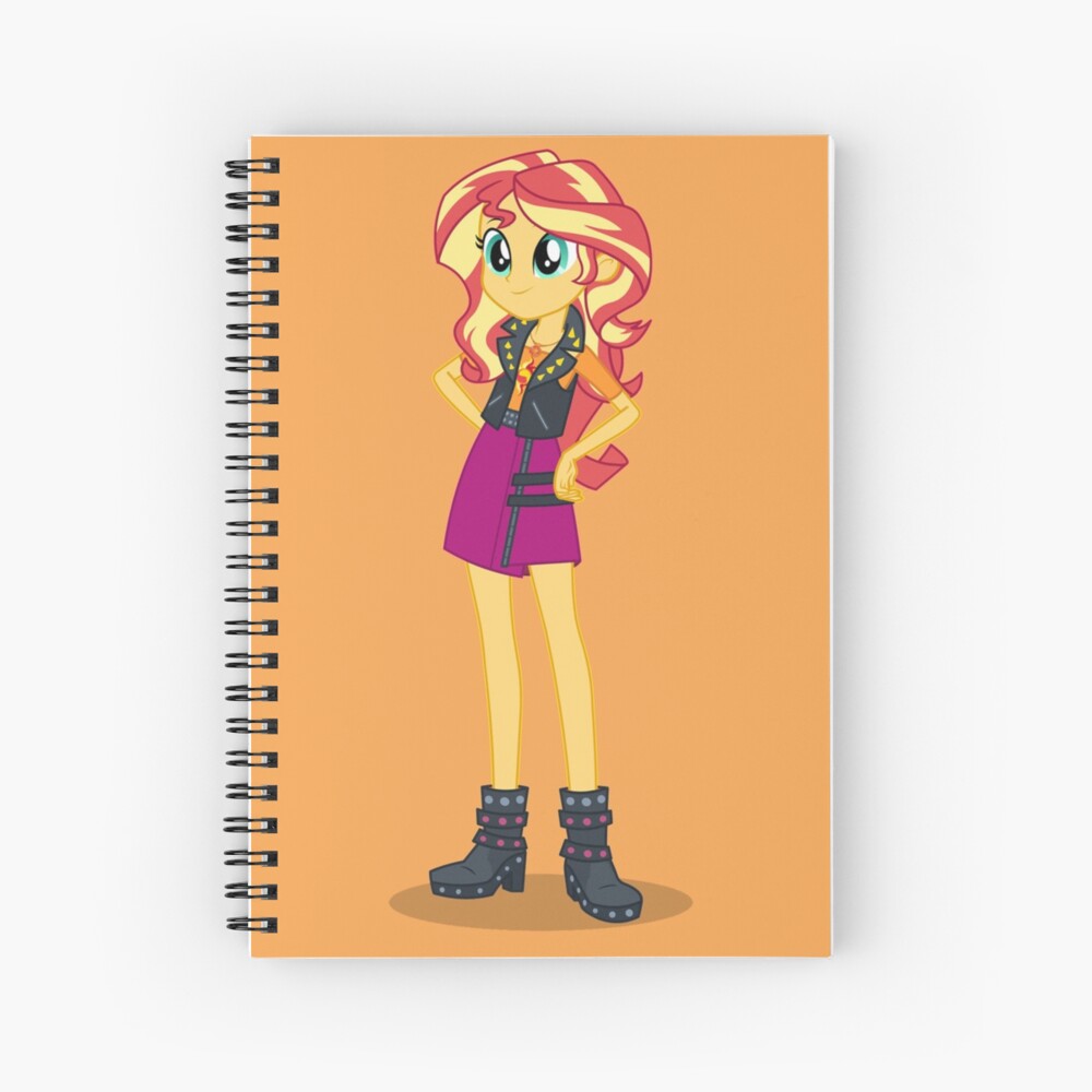 "Sunset Shimmer - Equestria Girls" Spiral Notebook by hannahmander ...