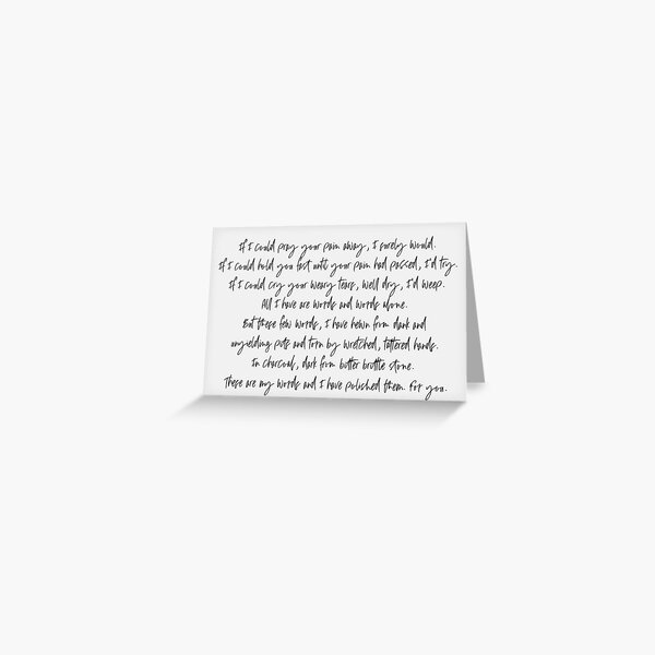 "Waterloo Road - Harley Poem for Budgen" Greeting Card for Sale by ...