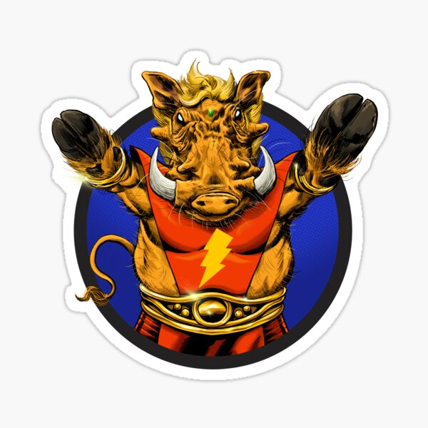 "Adam Warthog" Sticker for Sale by 13thFloorDesign | Redbubble