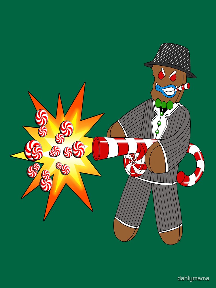 "Gingerbread Gangster" T-shirt for Sale by dahlymama | Redbubble ...
