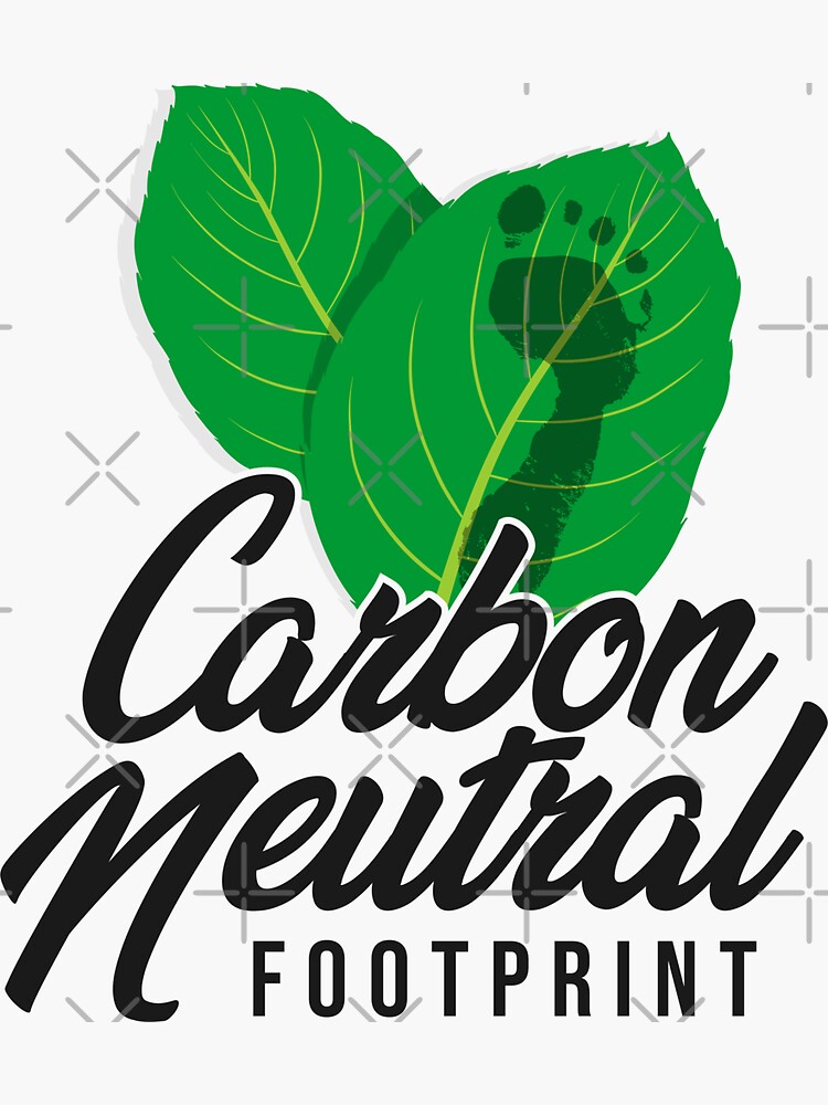 "Carbon Neutral Footprint" Sticker for Sale by jimmyroyaltee | Redbubble