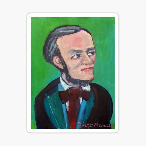 "Richard Wagner" Sticker by diegomanuel | Redbubble