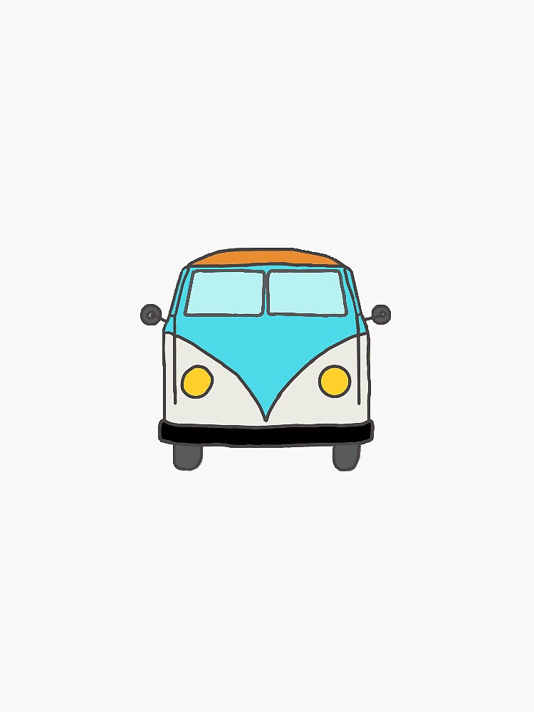 "Happy Bus" Sticker for Sale by nrosenthal | Redbubble