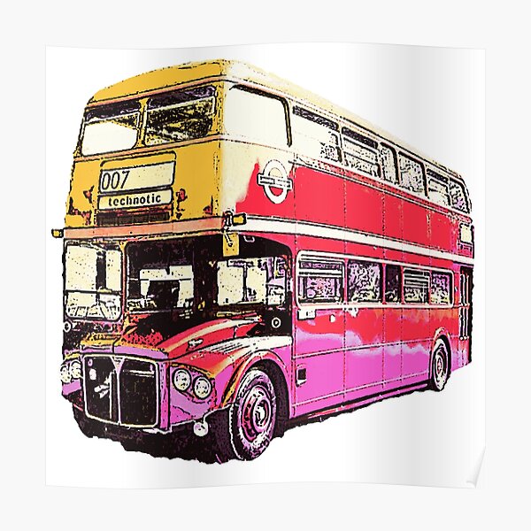 "magic bus" Poster for Sale by technotic | Redbubble