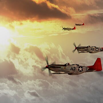 "Red Tails" Poster for Sale by Airpower Art | Redbubble