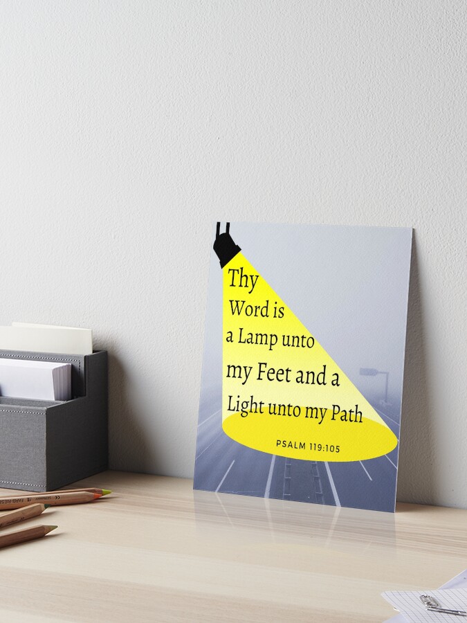 Art & Collectibles Your Word is a lamp to my feet and a light to my ...