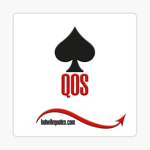 "QOS Queen of Spades" Sticker for Sale by hotwifequotes | Redbubble