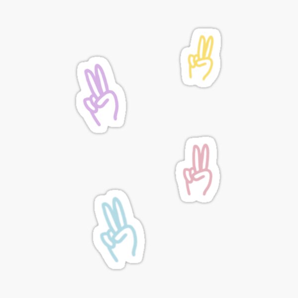 "Peace sign sticker pack" Sticker by emiliestickers- | Redbubble