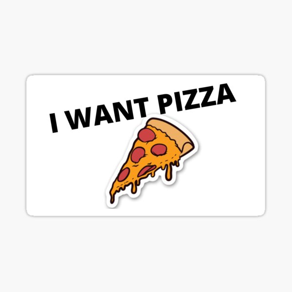 "Funny PIZZA" Sticker by birbboy | Redbubble