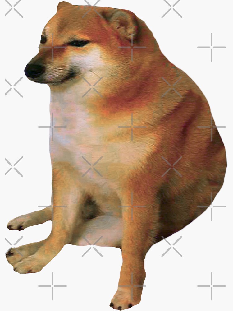 Pegatina «Cheems Doge» de DonatasSab | Redbubble