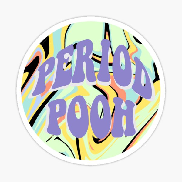 "period pooh " Sticker for Sale by asiandancer | Redbubble