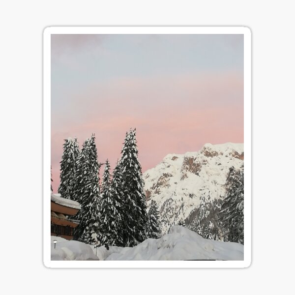 "Pink sky" Sticker by Sifan | Redbubble