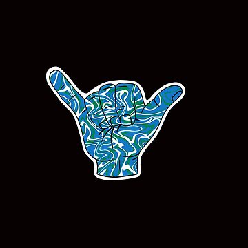 "TAMUCC Shaka" Sticker for Sale by morganbrewerr | Redbubble