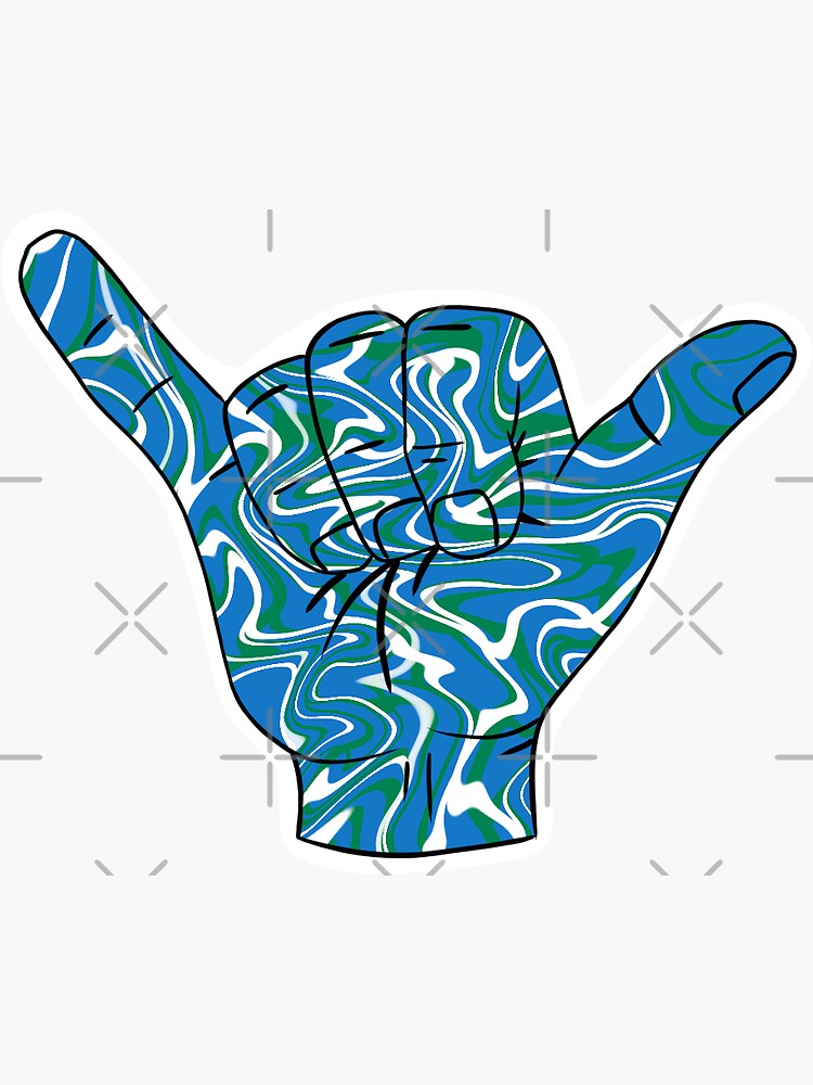 "TAMUCC Shaka" Sticker for Sale by morganbrewerr | Redbubble