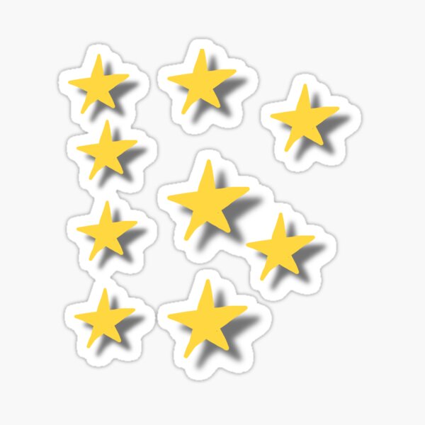 "yellow stars pack" Sticker for Sale by Teaganlynch | Redbubble