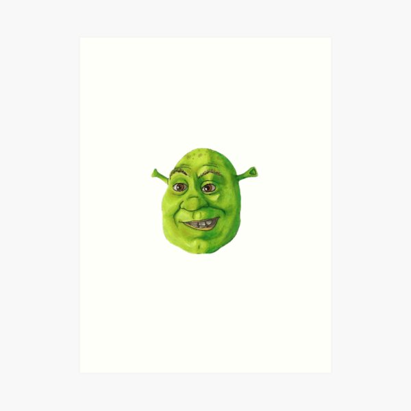 "Shrek Face" Art Print for Sale by ayyoubdz | Redbubble