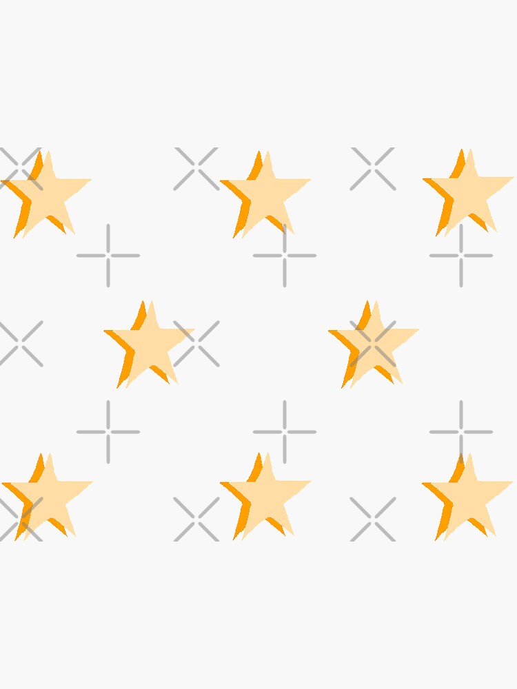 "orange vsco star pack" Sticker for Sale by kstickerzz | Redbubble