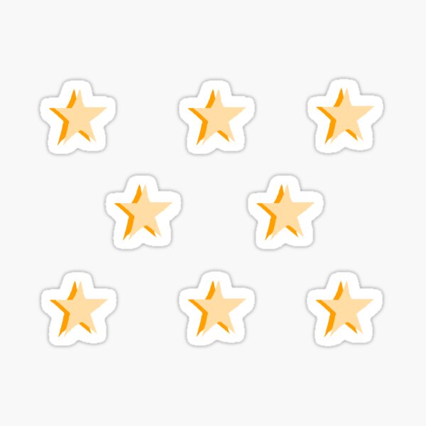 "orange vsco star pack" Sticker for Sale by kstickerzz | Redbubble