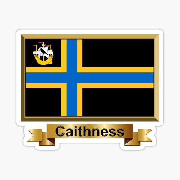"Caithness Flag Gifts, Stickers & Products (N)" Sticker for Sale by ...