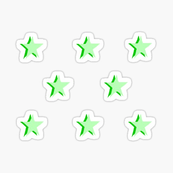"green vsco star pack" Sticker for Sale by kstickerzz | Redbubble
