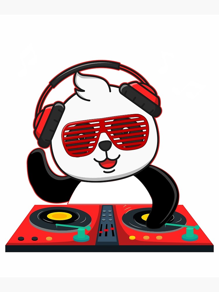 Poster « DJ Panda », par chriskm01 | Redbubble