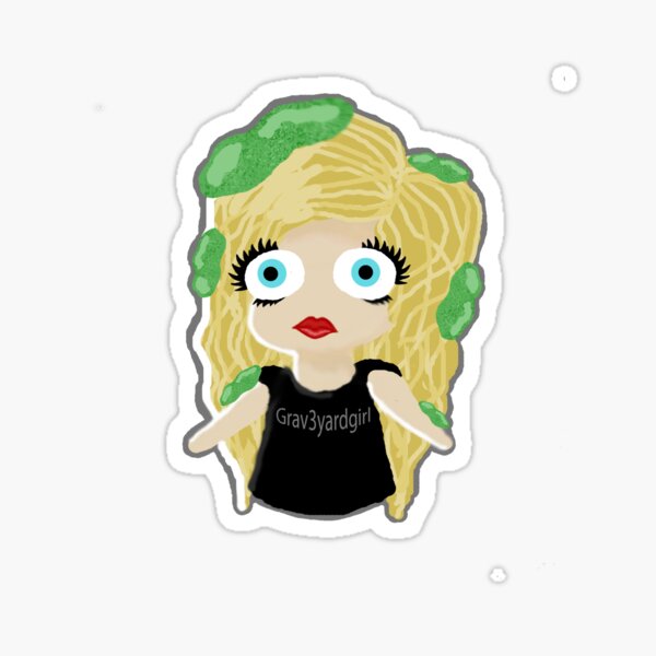 "Glitter Slime Disaster (Grav3yardgirl) #2" Sticker by miss-laurabelle ...