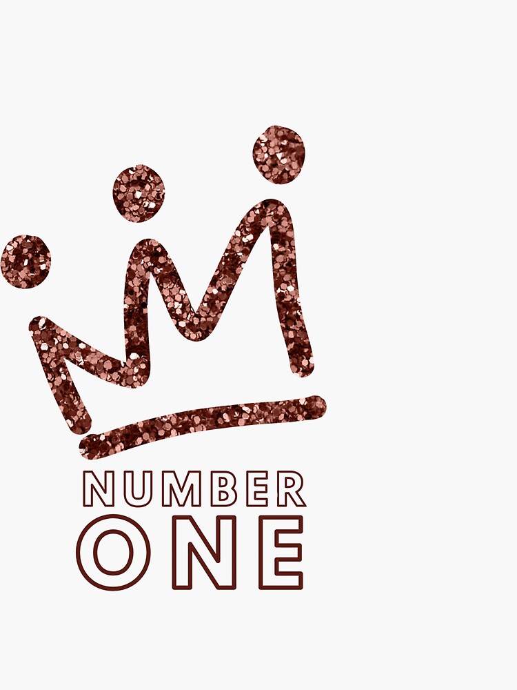 "number one" Sticker by dima0782 | Redbubble