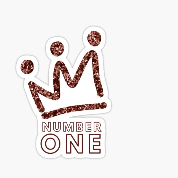 "number one" Sticker by dima0782 | Redbubble