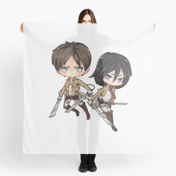 Attack Mikasa On Titan Scarves | Redbubble