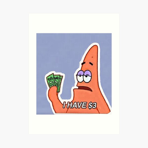 "SpongeBob Meme Culture Broke Humour" Art Print by vibeytees | Redbubble