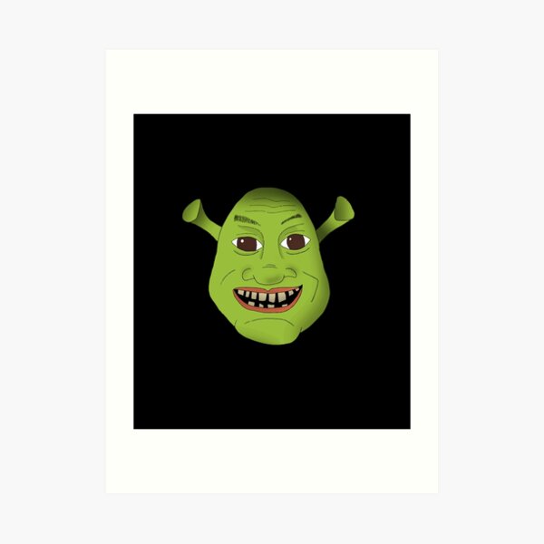 "Shrek Face" Art Print by ayyoubdz | Redbubble
