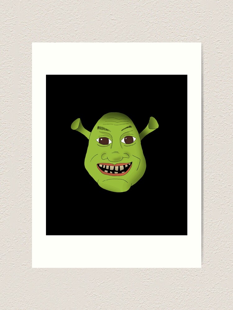 "Shrek Face" Art Print by ayyoubdz | Redbubble