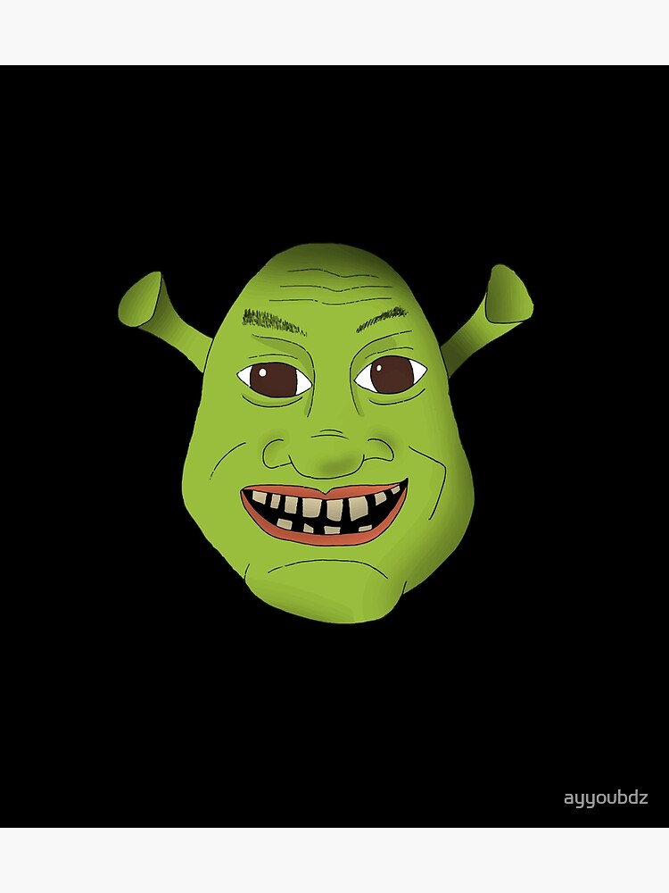 "Shrek Face" Art Print by ayyoubdz | Redbubble