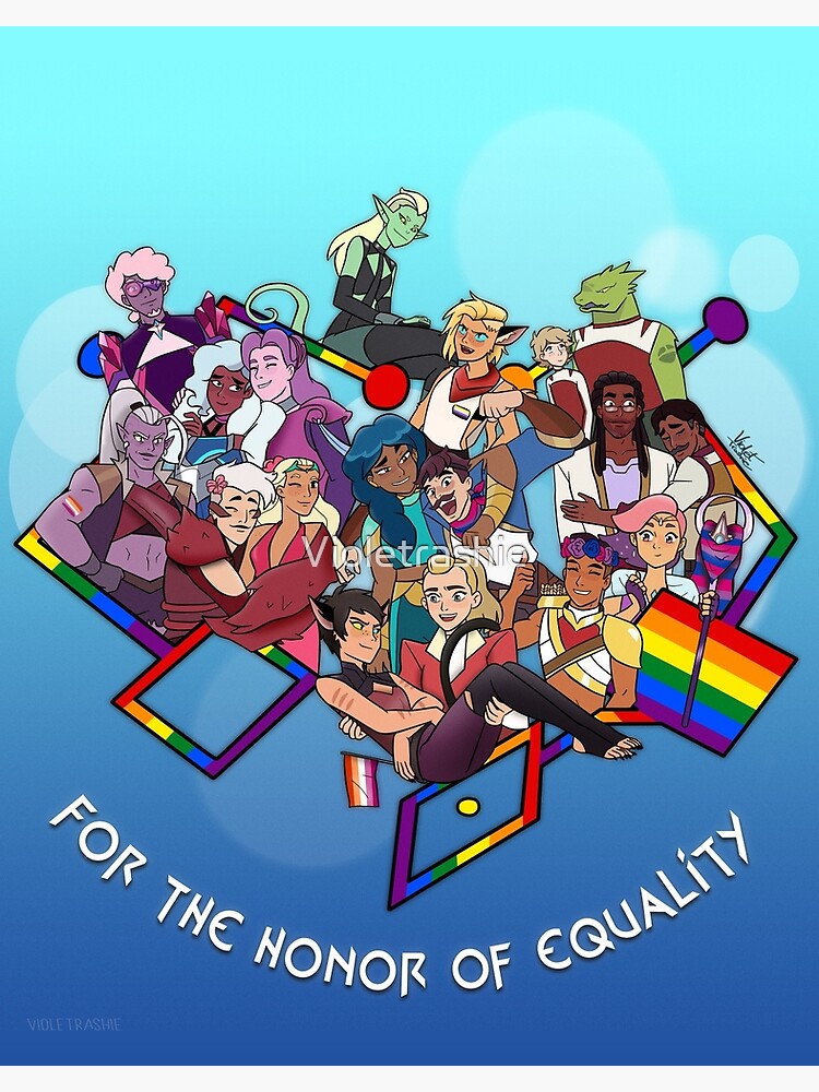 "SheRa Pride" Poster by Violetrashie | Redbubble