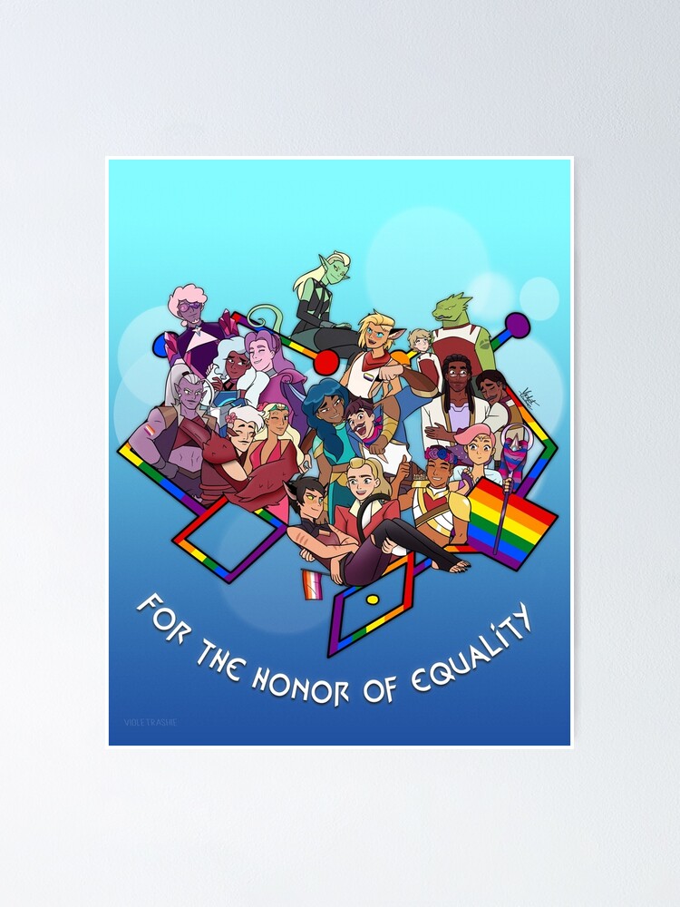 "SheRa Pride" Poster by Violetrashie | Redbubble