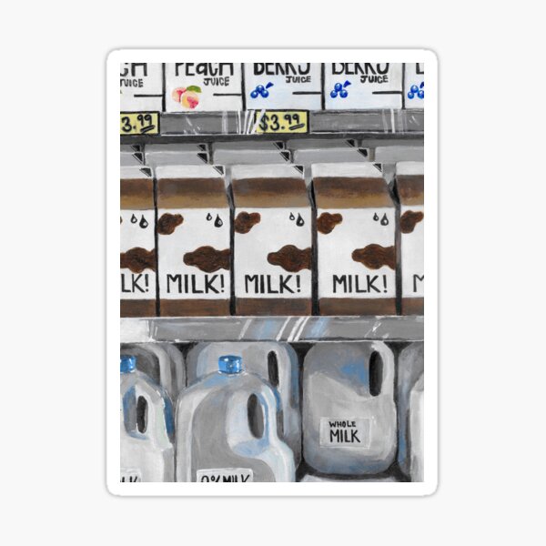 "Milk!" Sticker by josieeeeec | Redbubble