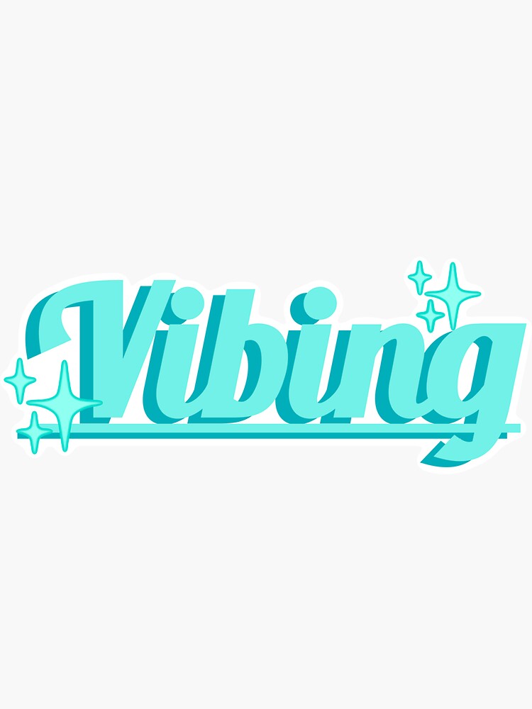 "Vibing " Sticker by xz-designs | Redbubble
