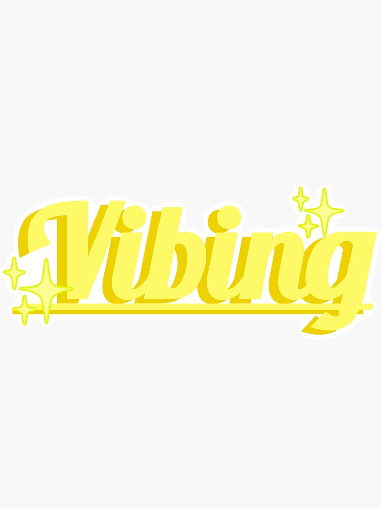 "Vibing " Sticker by xz-designs | Redbubble
